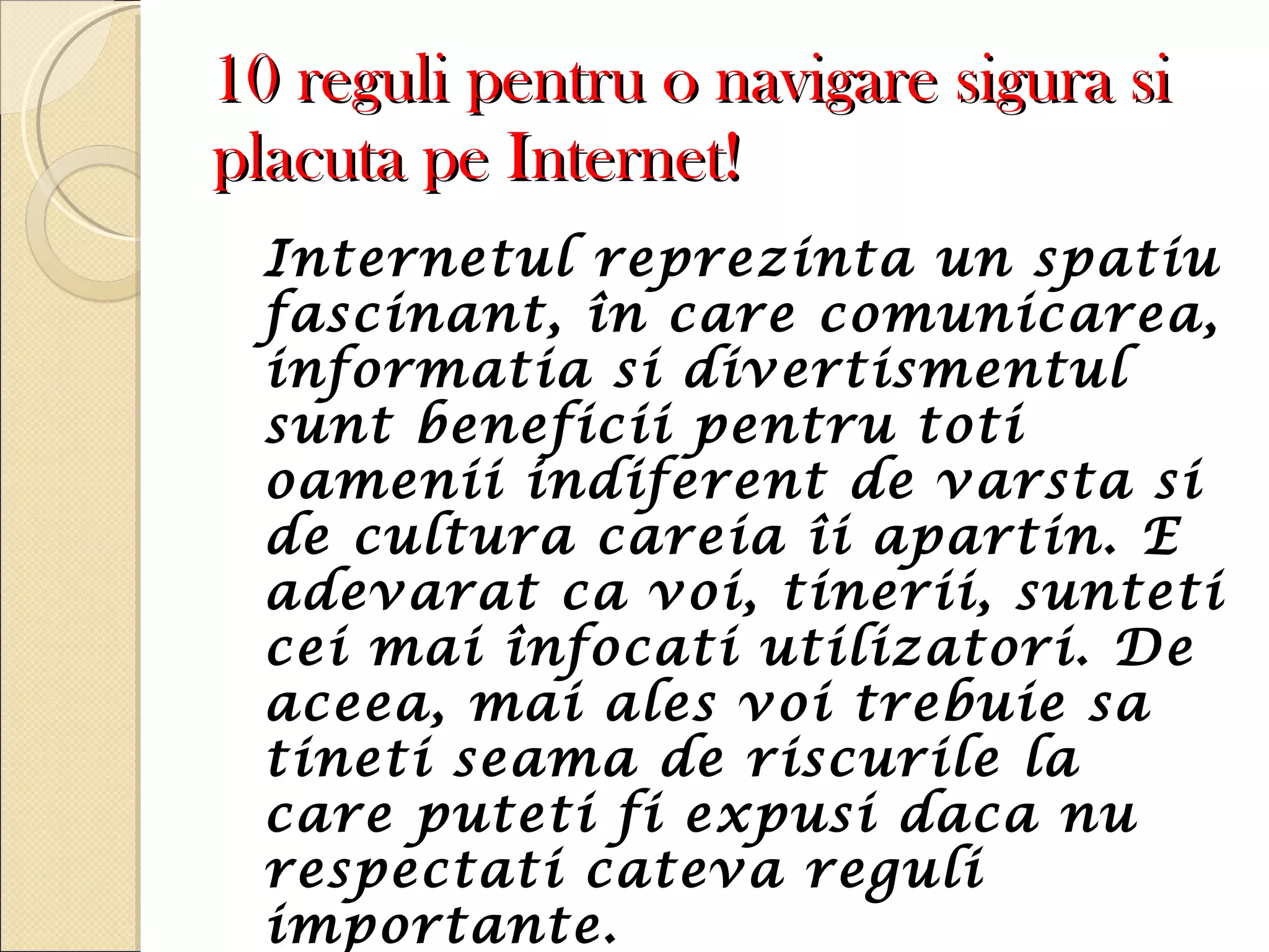 Siguranta pe internet | PPT