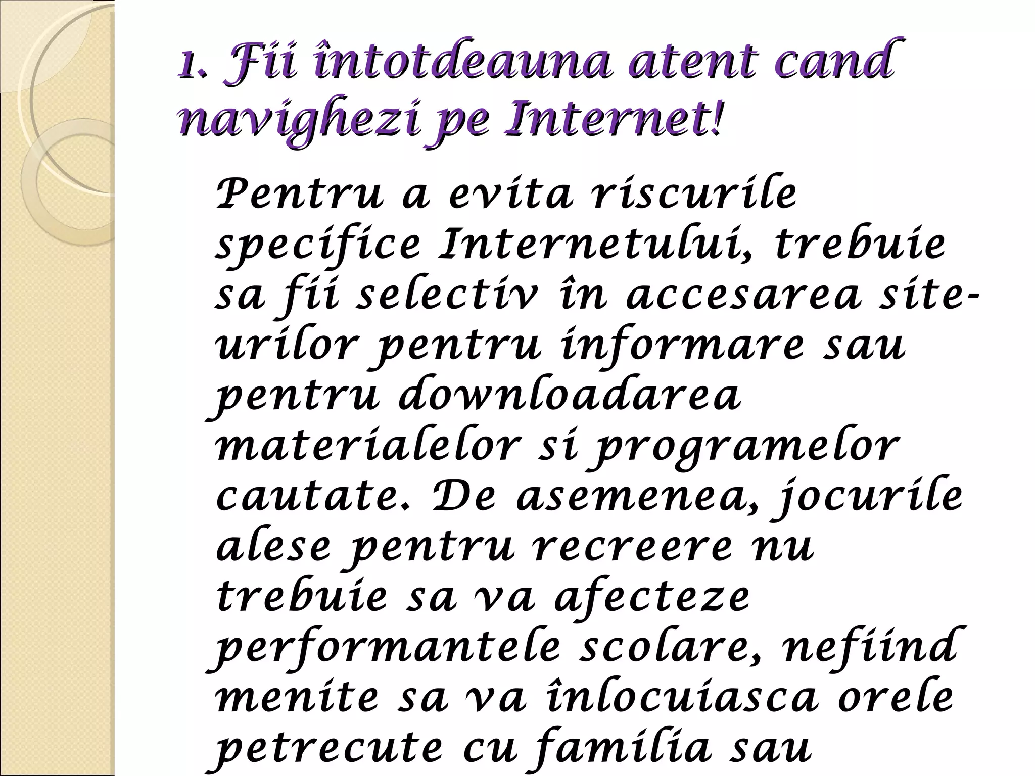 Siguranta pe internet | PPT