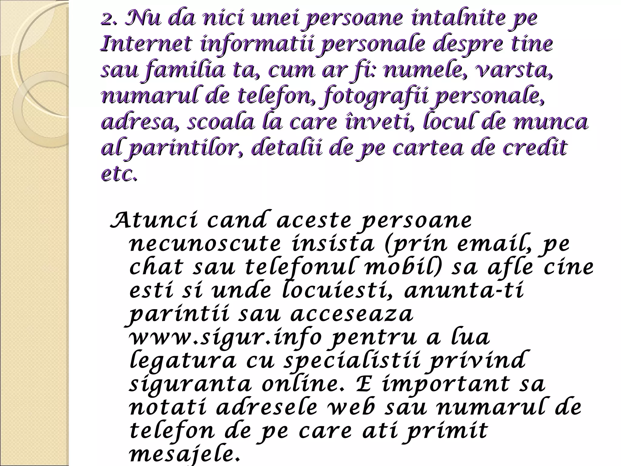 Siguranta pe internet | PPT