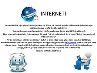 Siguria e fëmijëve në internet | PPTX