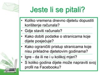 Sigurnost djece na internetu | PDF
