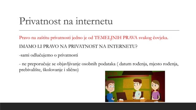 Sigurnost i privatnost na internetu | PPTX