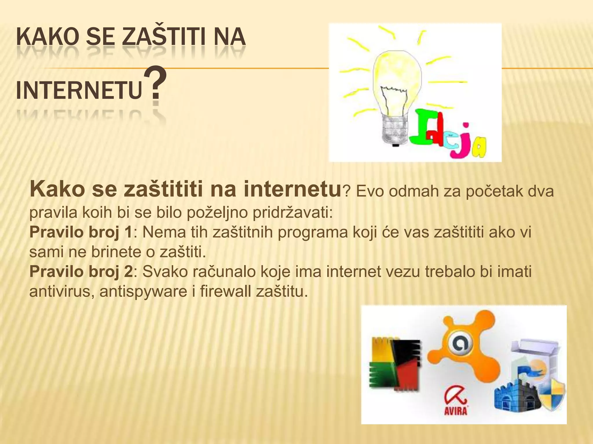 Sigurnost na internetu | PPSX