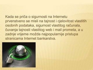 Sigurnost na internetu | PPSX