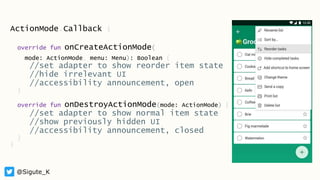 Accessible Reordering For Touch Devices | PPTX | Computing | Technology & Computing