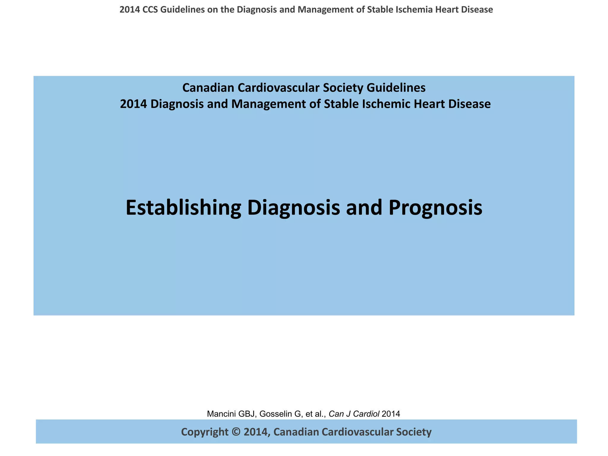 Stable Ischemic Heart Disease Guideline | PPTX