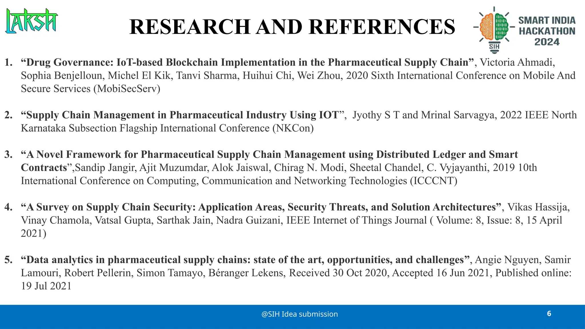 SIH Drug PPT (Drug inventory and supply chain tracking sysytem | PPTX