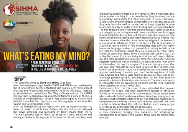 SIHMA Scalabrini Institute for Human Mobility in Africa - Annual Report ...
