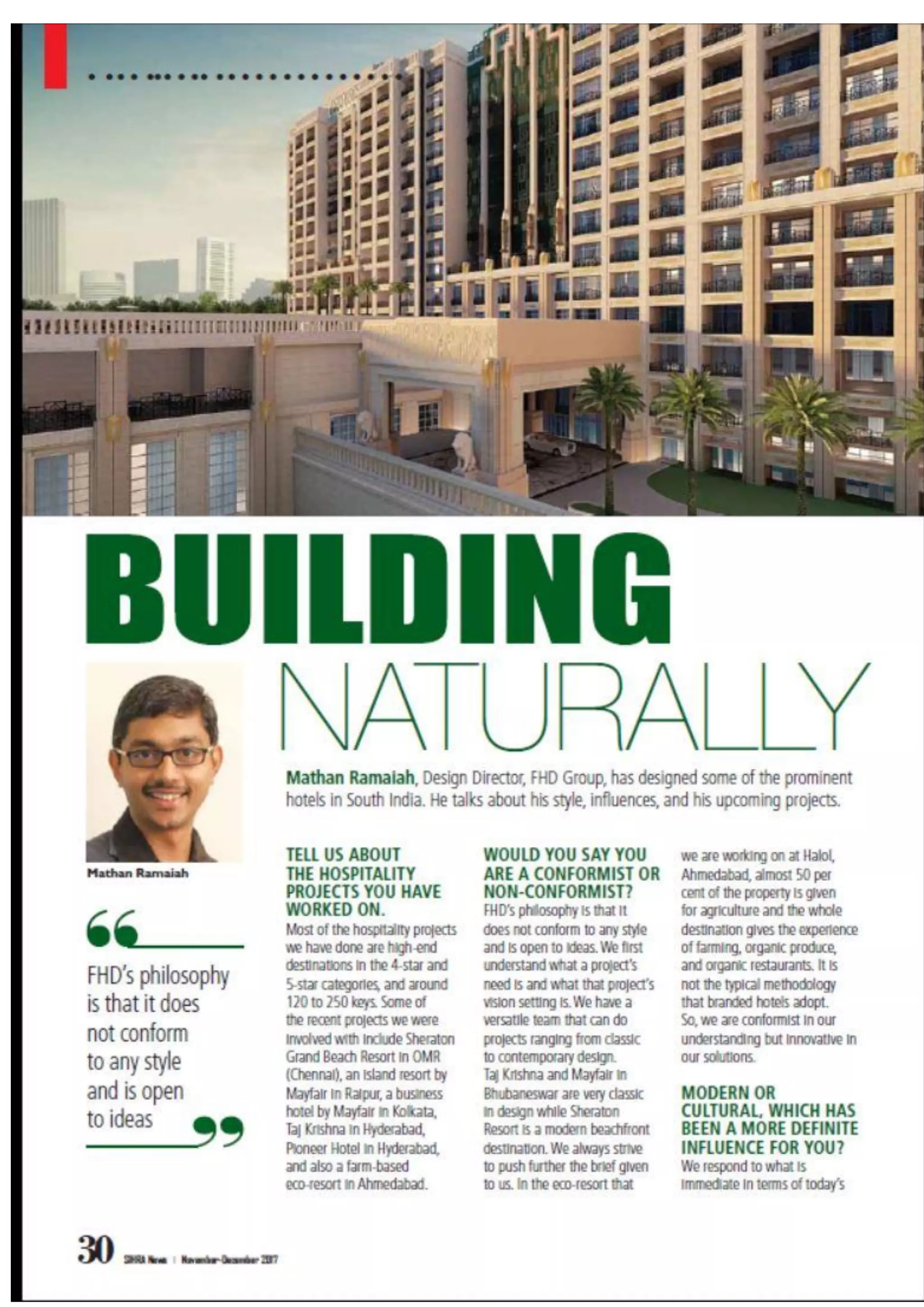 FHD Group's interview in SIHRA Magazine | PDF