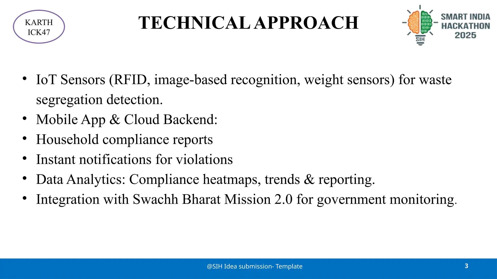 Title-Waste Segregation Monitoring System for Urban Local Bodies | PPTX