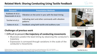 Tactile Presentation of Orchestral Conductor's Motion Trajectory | PPT