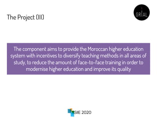 Study for the improvement of the Moroccan public higher education ...