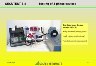 GMC SECUTEST SIII+ Safety Tester | PPT | Technology & Computing