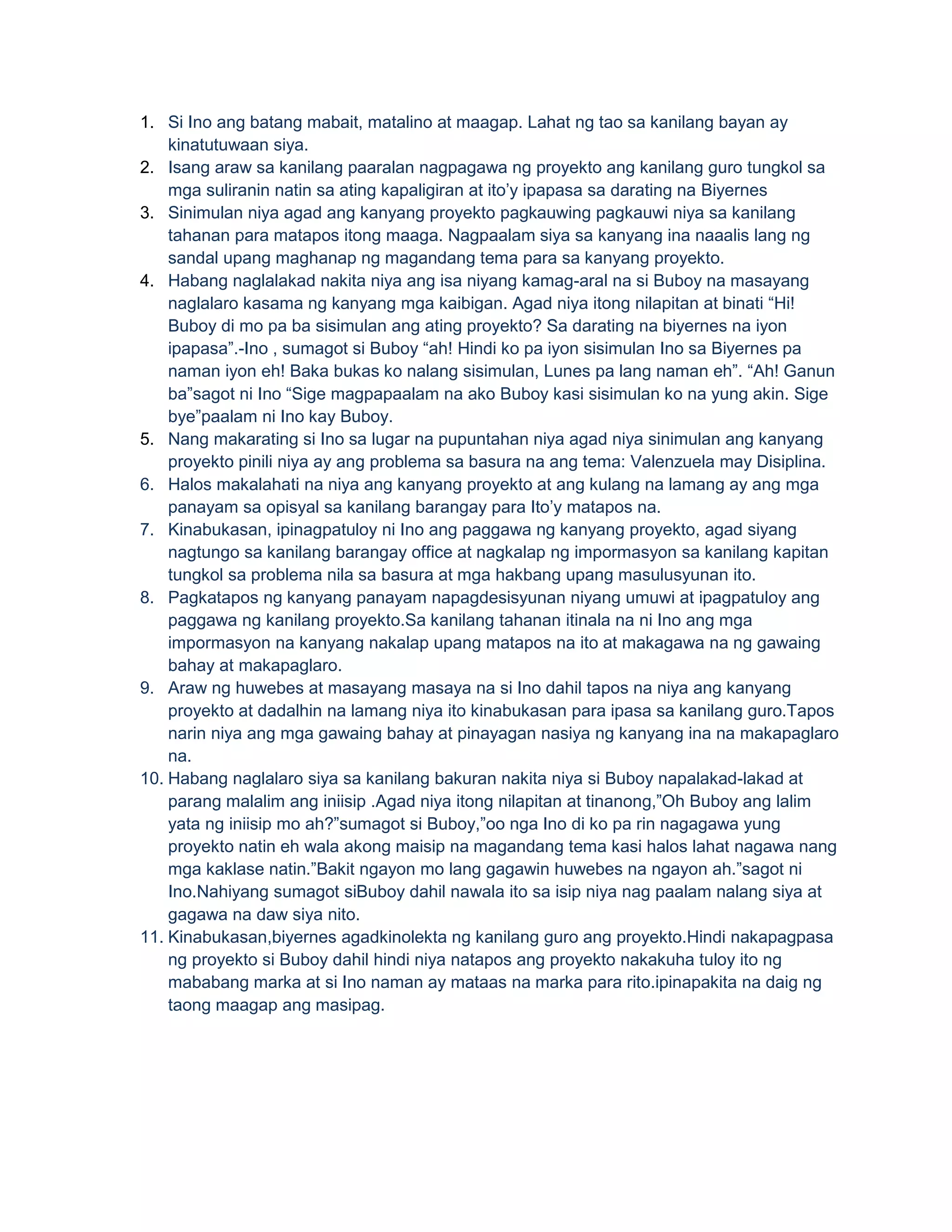 Si ino ang batang mabait (1) lalalaalaalal | DOCX