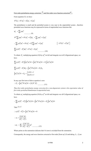 M.Sc. Phy SII UI Quantum Mechanics | PDF