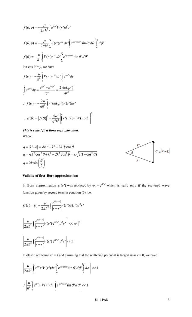 M.Sc. Phy SII UIII Quantum Mechanics | PDF
