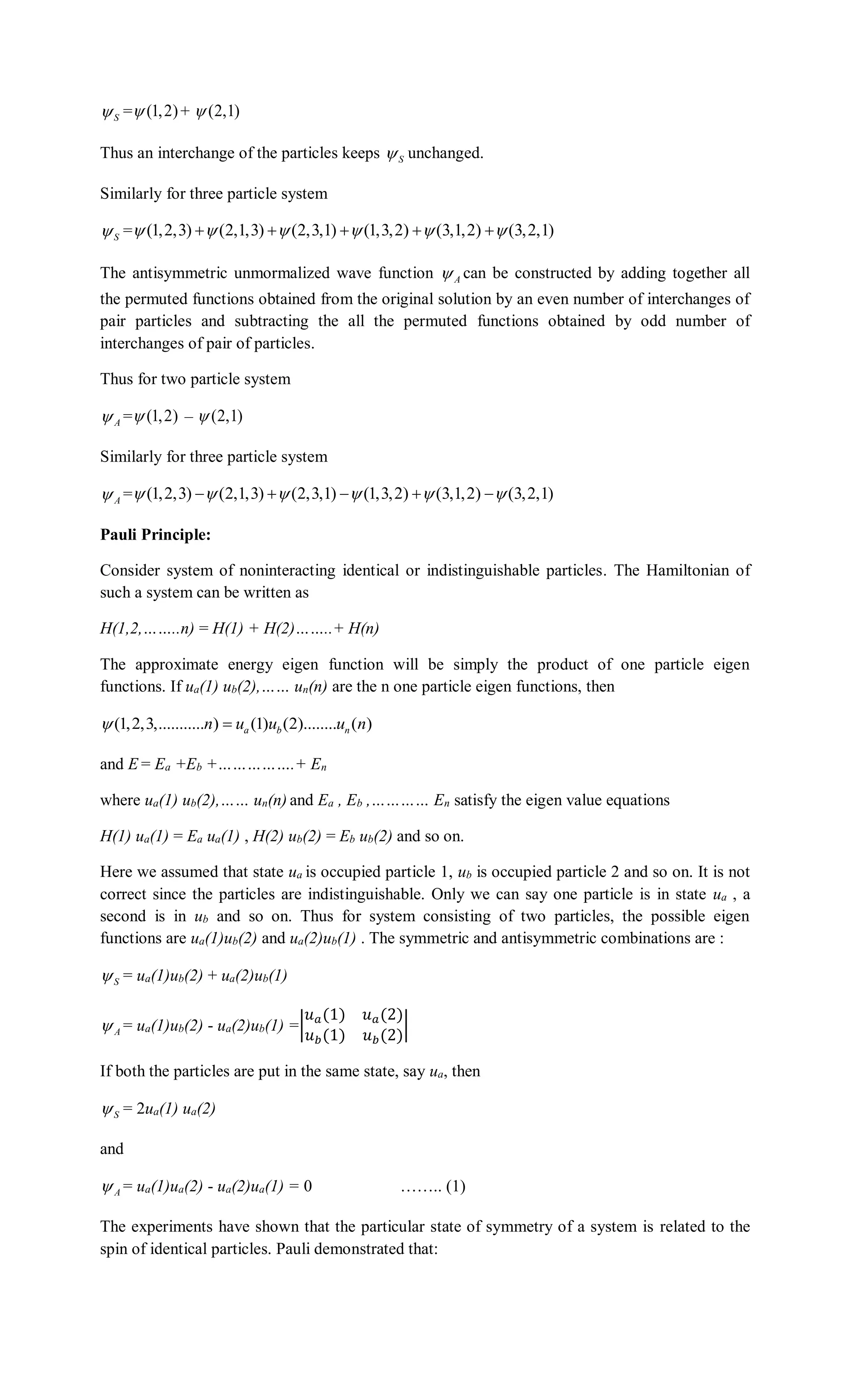 M.Sc. Phy SII UIV Quantum Mechanics | PDF