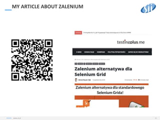 Zalenium - Czyli lepszy Selenium Grid | PPT