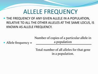 Allelic frequency | PPTX