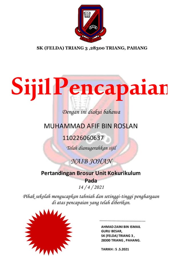Sijil 2 | DOCX