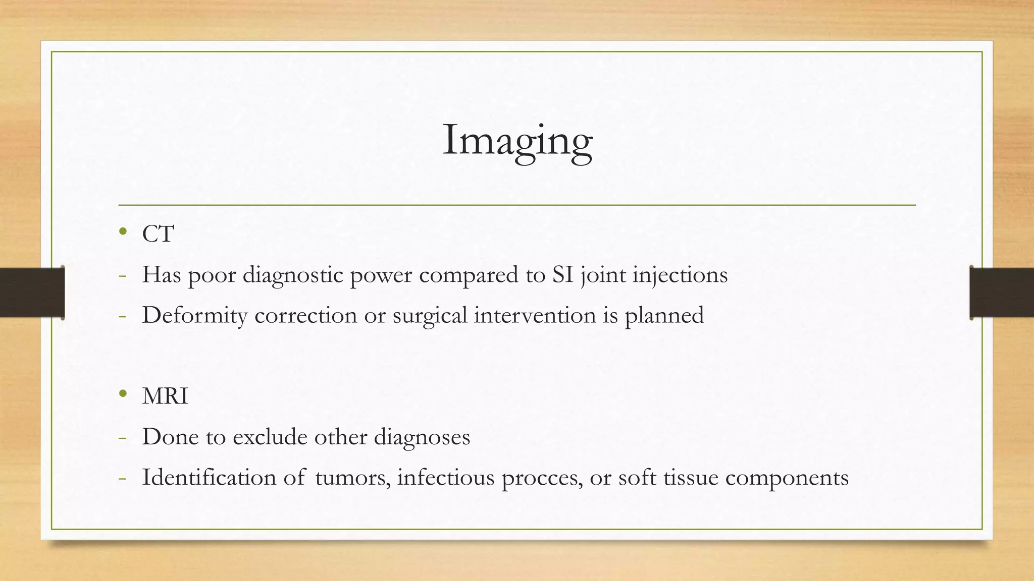 Spine_ Management of Si Joint Dysfunction | PPTX