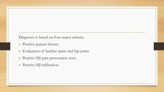 Spine_ Management of Si Joint Dysfunction | PPTX
