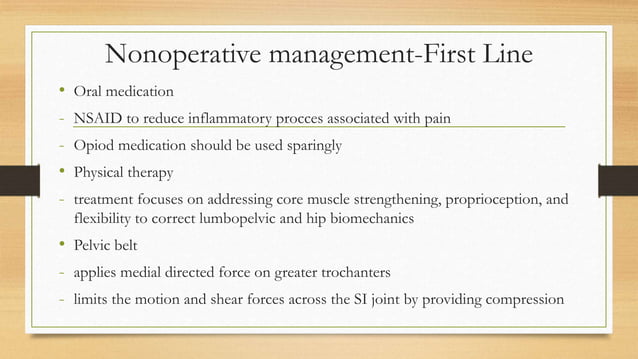 Spine_ Management of Si Joint Dysfunction | PPTX | Physical Therapy ...
