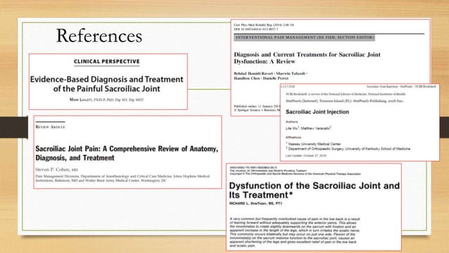 Spine_ Management of Si Joint Dysfunction | PPTX | Physical Therapy ...