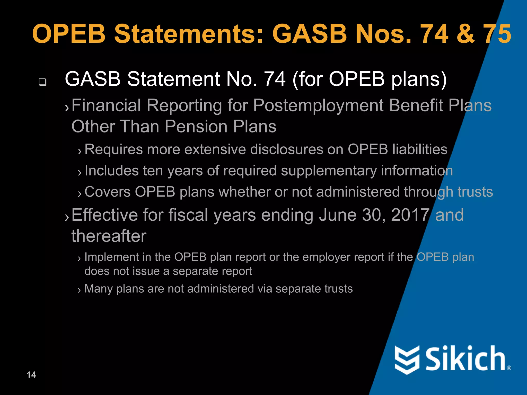 Controlling your OPEB Story | PPTX