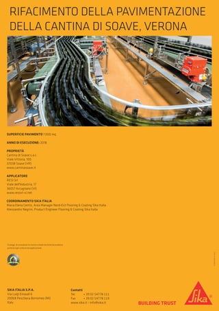 Sika at work Cantina di soave SIKA FLOORING - E=MC2 ENTE MEDITERRANEO ...