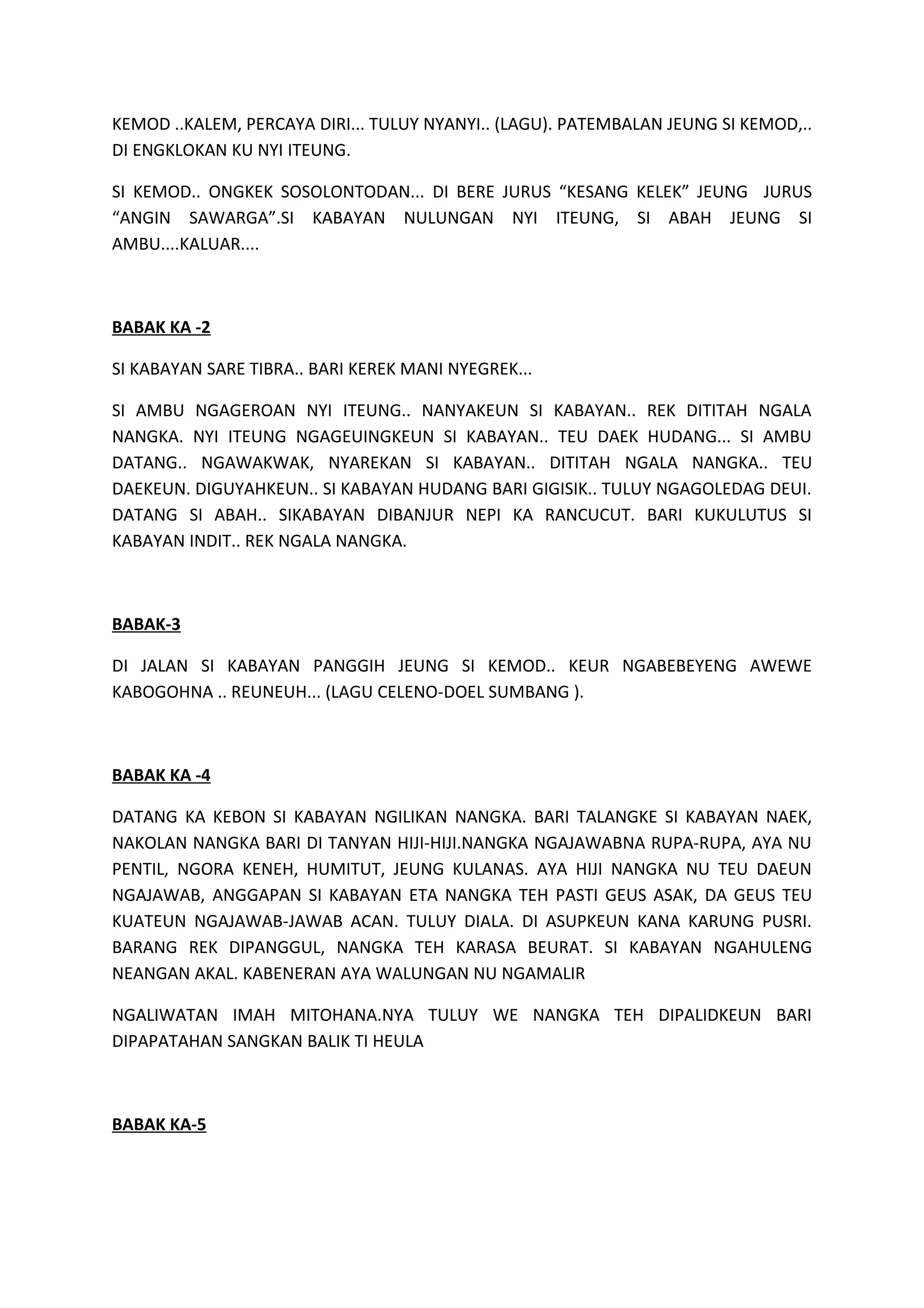Si kabayan ngala nangk1 | DOC