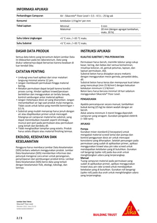 sikacrete Floor Level Manual Book and Guidance | PDF