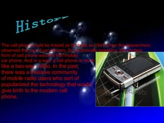 Cell phone Technology | PPT | Phone Services | Home Utilities