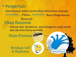 Sikap rasional dalam menghadapi keterbatasan sumber daya | PPT