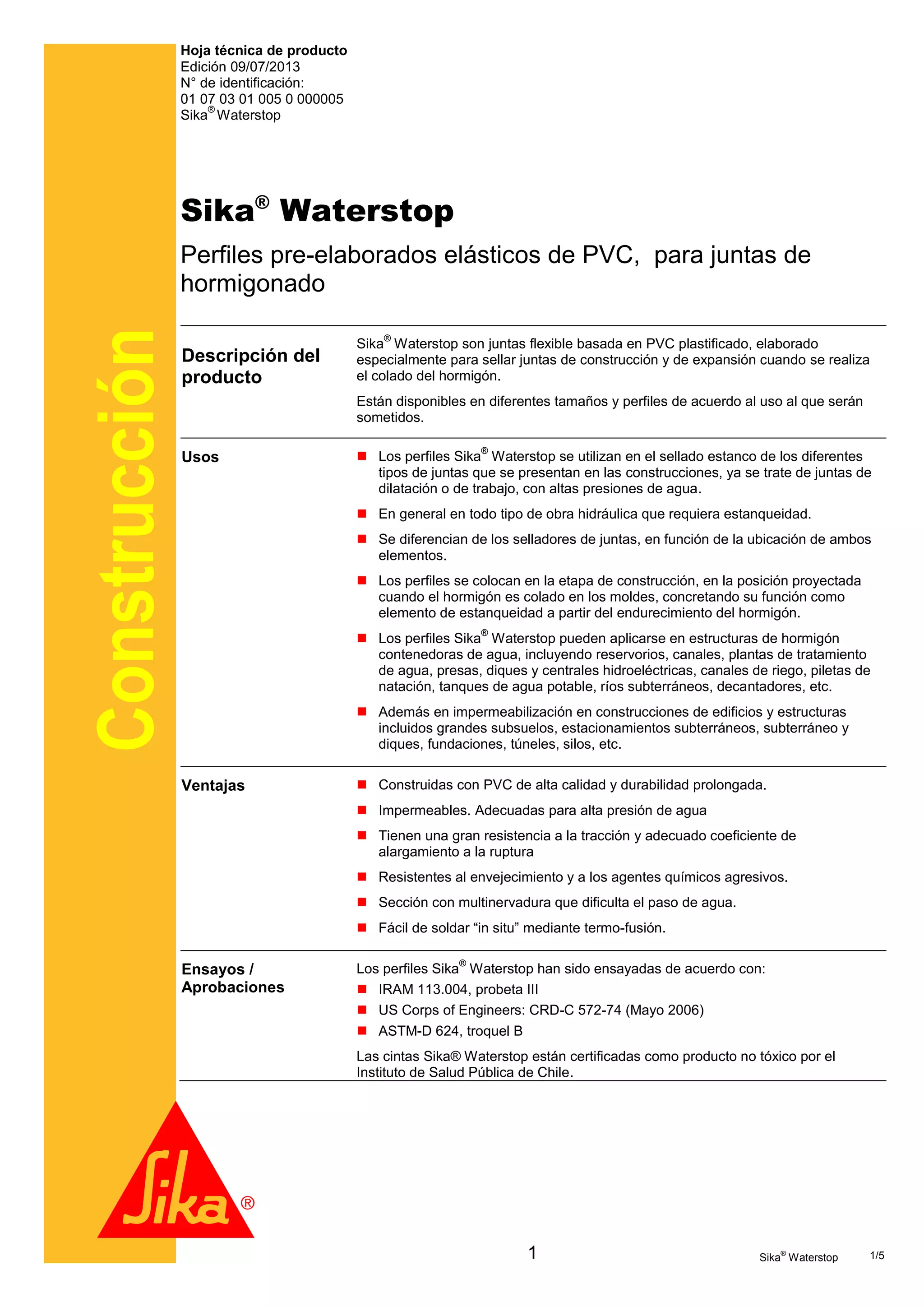 Sika waterstop | PDF