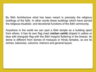 Sikh architecture golden temple | PPTX