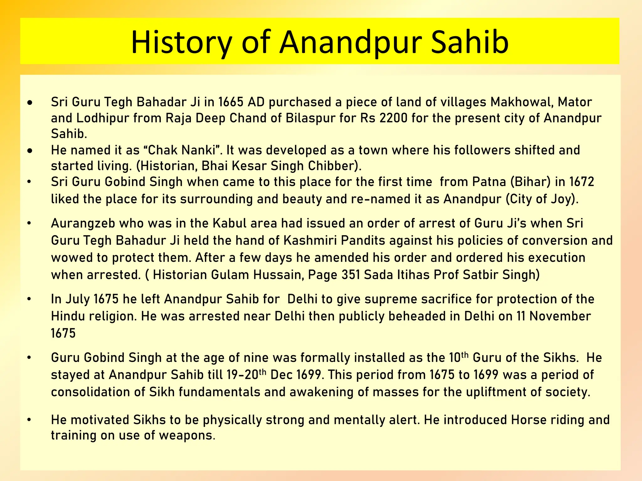 Sikh History covering period of 1675-1708. | PDF