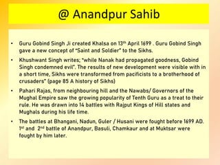 Sikh History covering period of 1675-1708. | PDF