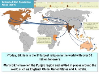 Spread Of Sikhism Map