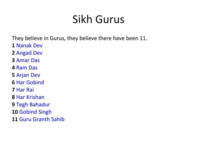 Sikhism | PPT | Sikhism | Religion & Spirituality