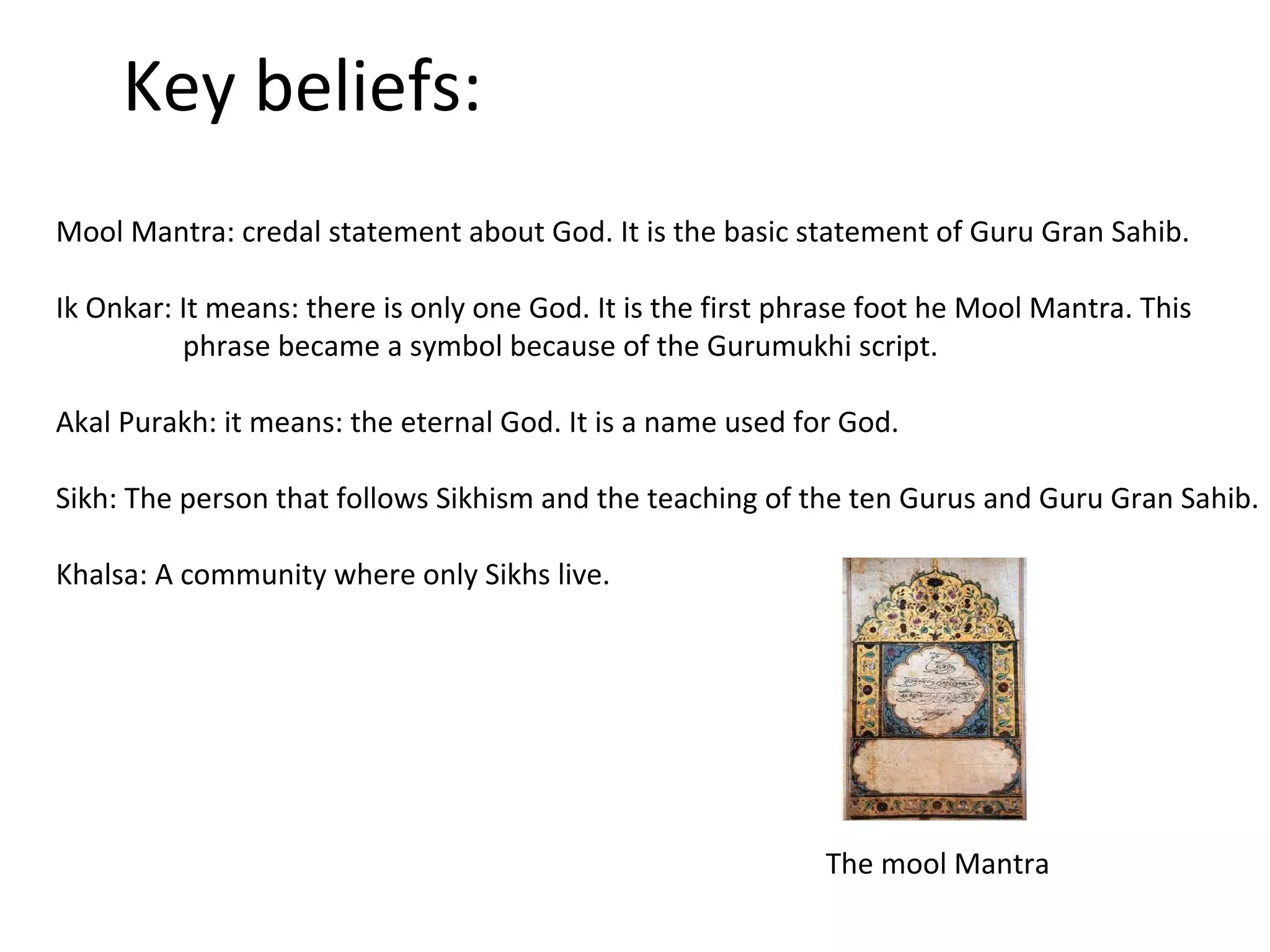 Trabajo sobre la religión Sikhism. 3º ESO | PPT