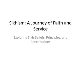 Sikhism and beyond beliefs information t | PPT