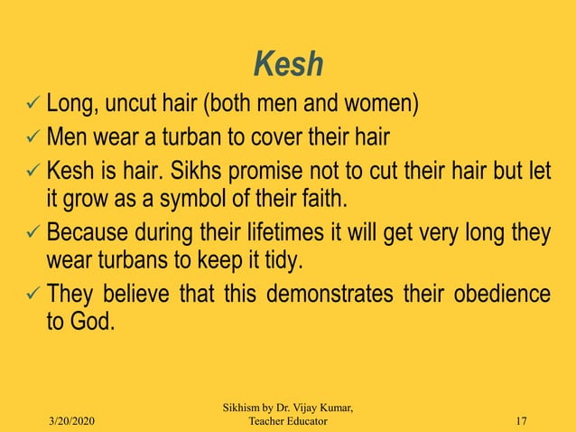 Sikhism by Dr. Vijay Kumar, Teacher Educator | PPT