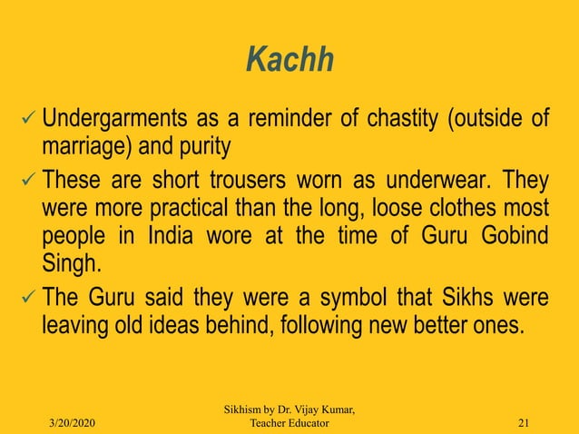 Sikhism by Dr. Vijay Kumar, Teacher Educator | PPT