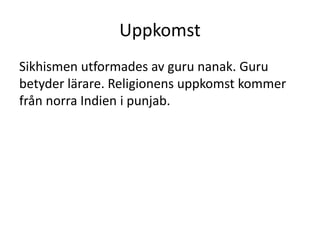 Sikhism dennis 7 h | PPT