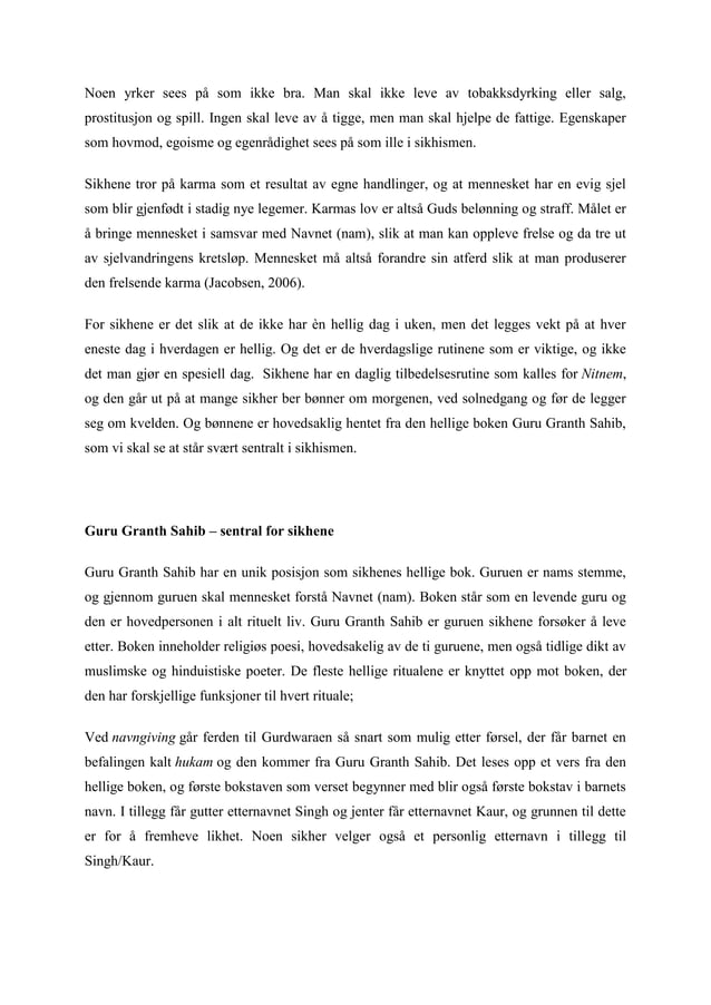 Sikhisme | DOCX