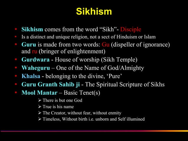 Sikhism presentation | PPTX | Sikhism | Religion & Spirituality
