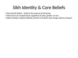 Sikhism_Presentation educational for all | PPTX