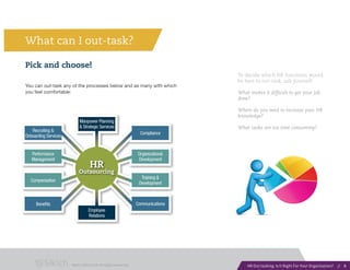 HR Out-tasking: Is It Right For Your Organization? | PPT