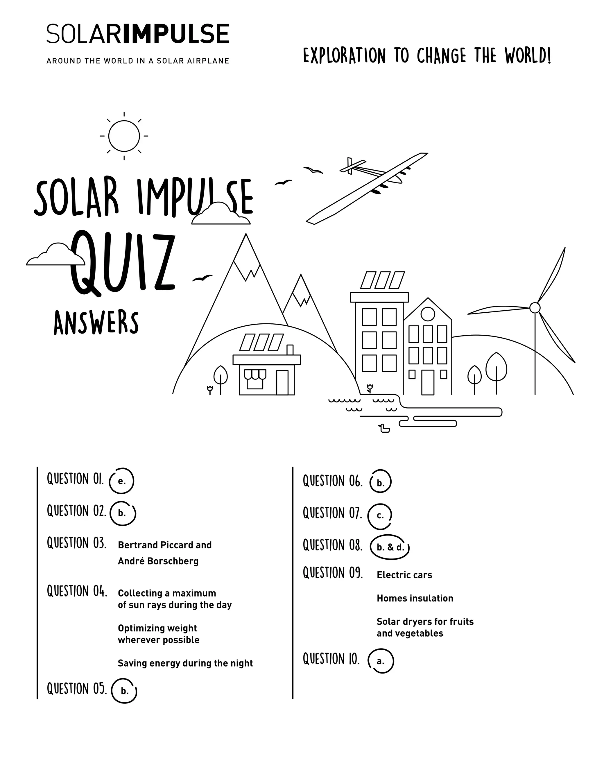 Solar Impulse - Quiz (ENG) | PDF